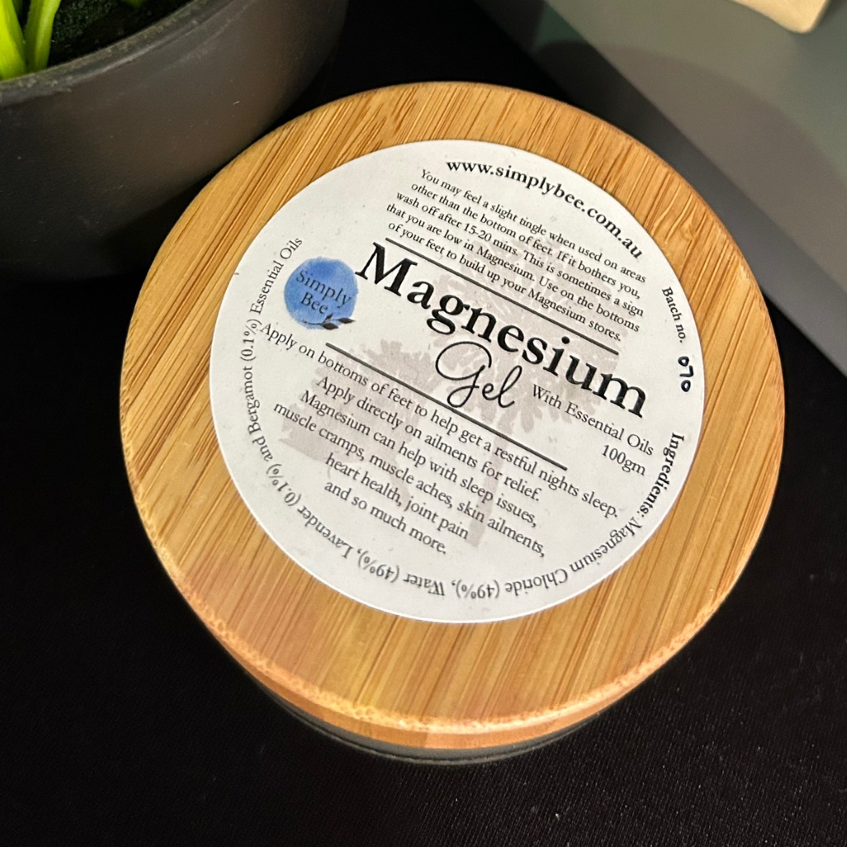 Magnesium Gel Jar | Simply Bee